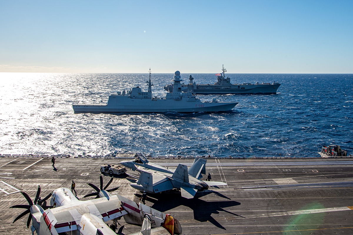 US CARRIER STRIKE GROUP IN EASTERN MED